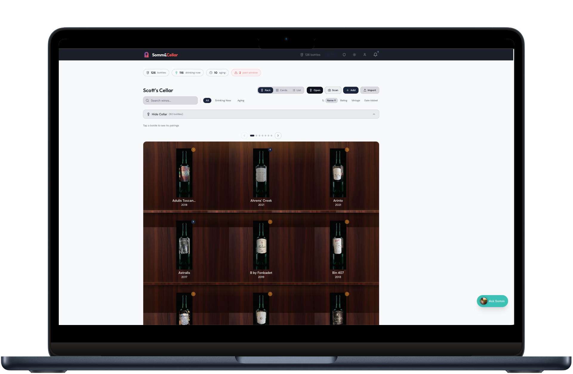 Somm&Cellar | The AI Wine Cellar & Sommelier App