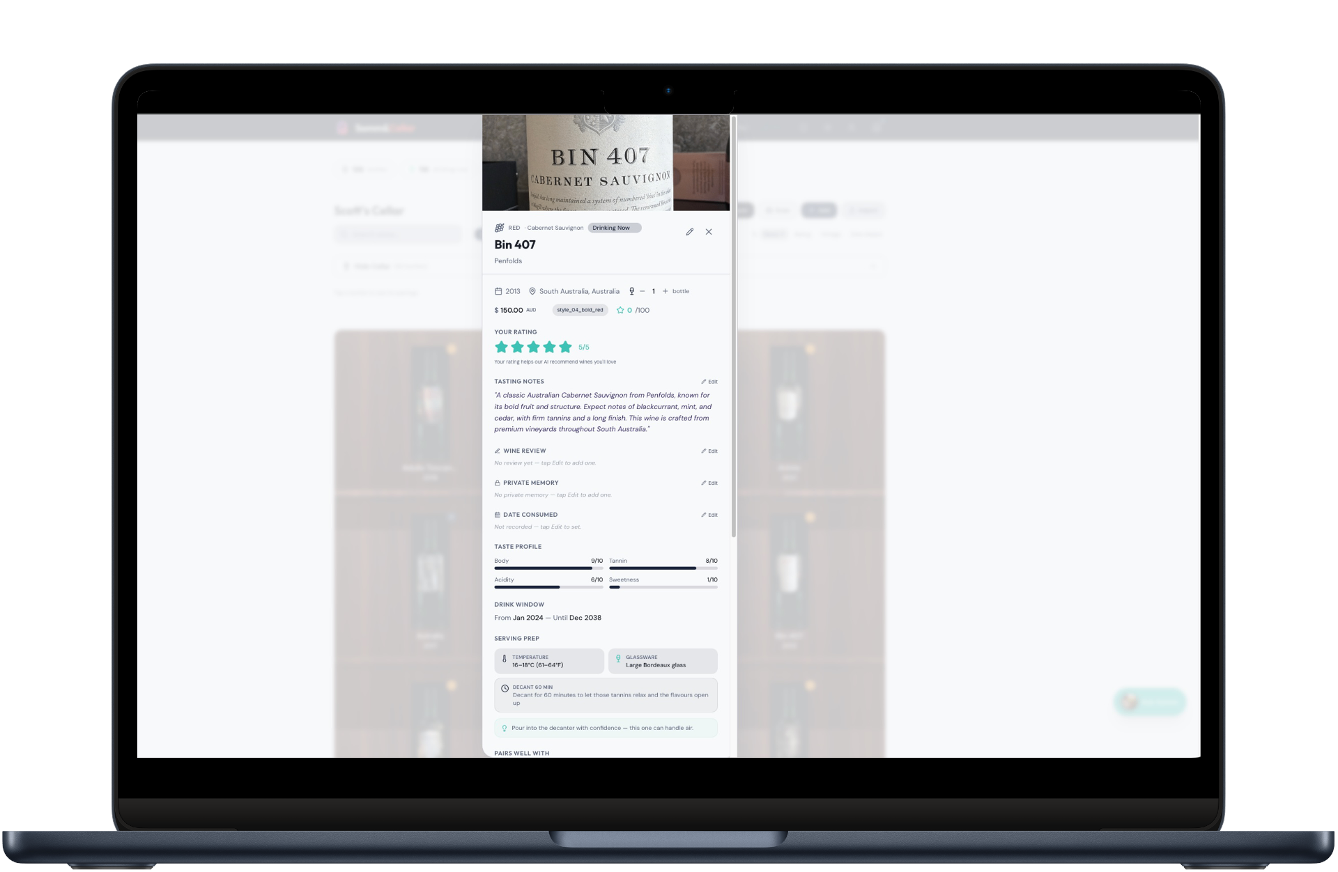 Somm&Cellar | The AI Wine Cellar & Sommelier App